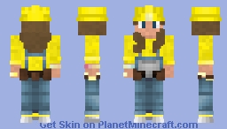 Miner female Minecraft Skin