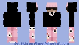 Hello Kitty matching Boy Minecraft Skin