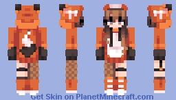 Fox girl Minecraft Skin