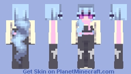 Cool Girl Swirls. Minecraft Skin