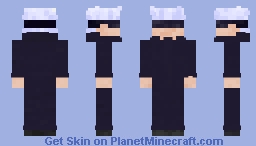 Gojo without blindfold Minecraft Skin