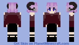 vampire Chloe (ethobot) Minecraft Skin