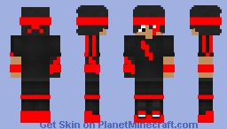 Red Lightning SpokeIsHere Minecraft Skin