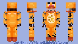 Withered Chica Minecraft Skin