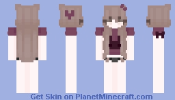 Cute Purple Girl Minecraft Skin
