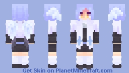Angelic blue Minecraft Skin