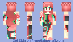 pinkish glitch skin Minecraft Skin