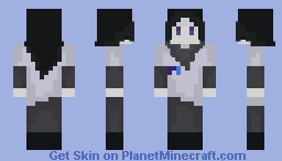 Black and White Spirit Minecraft Skin