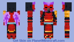 Owl mask samurai Minecraft Skin