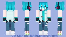 hair not tied up Minecraft Skin