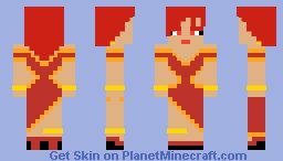 Red Lady Minecraft Skin