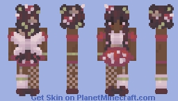 Mushroom girl Minecraft Skin