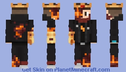 Magma infected Minecraft Skin