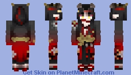 ⌜Vox Akuma // 2nd Outfit ⌟ Minecraft Skin