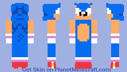 Sonic The Hedgehog (Knuckles.Exe The Emerald Curse) Minecraft Skin
