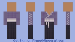 Purple KImono Minecraft Skin