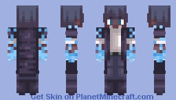 Blue Fire Boy Minecraft Skin