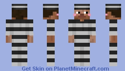 prison steve blushing Minecraft Skin