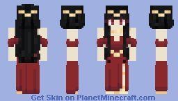 Red Gown Minecraft Skin