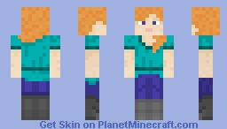 alex in steve's clothes Minecraft Skin