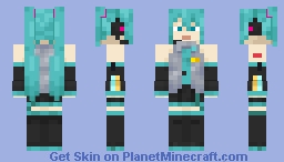 Hatsune Miku Minecraft Skin