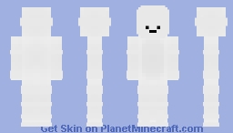 All white black smile Minecraft Skin