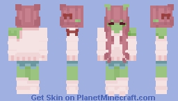 Cute alien girl Minecraft Skin
