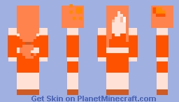 orange girl Minecraft Skin