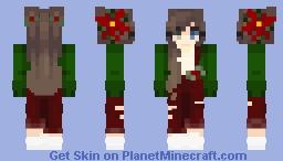 Poinsettia holly- christmas Minecraft Skin