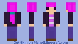 Ponytail Girl (8-Bit Jam) Minecraft Skin