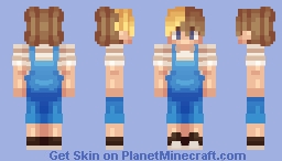 Blue overalls skin Minecraft Skin