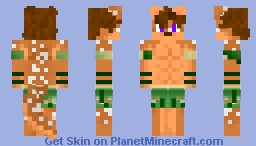 deer fox template Minecraft Skin