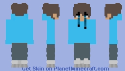 Sky blue hoodie skin (Boy) Minecraft Skin