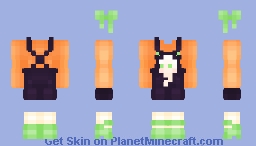 Halloween Ghost Overalls Outfit Base Minecraft Skin