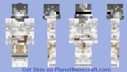 A snowy night knight Minecraft Skin