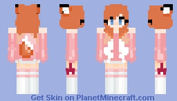 Cherry Blossom Fox Minecraft Skin