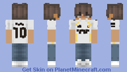 Real Madrid home kit 25/26 with jeans Minecraft Skin