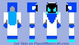 Astro Bot Surprized/Scared Minecraft Skin