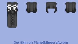 Hair Base 6 black ver Minecraft Skin