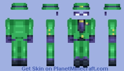 Riddler Outfit Minecraft Skin