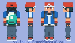 Ash Ketchum (Kalos) Minecraft Skin