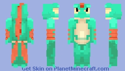 Shiny Grovyle Minecraft Skin