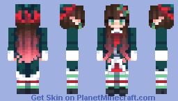 vGumiho MCC Snow Down Skin Emerald Elves Minecraft Skin