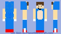 Blake In Sonic Pajamas Barebones Minecraft Skin