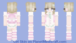 Pink & Green Girl Minecraft Skin