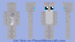 gray cat Minecraft Skin