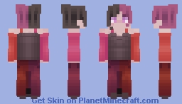 Split Dyed Hair Girl Minecraft Skin
