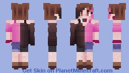 Girl In a Icy Blue Dress Minecraft Skin