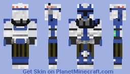 Alternative Captain Rex Minecraft Skin