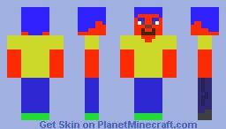 Crazy Steve Minecraft Skin